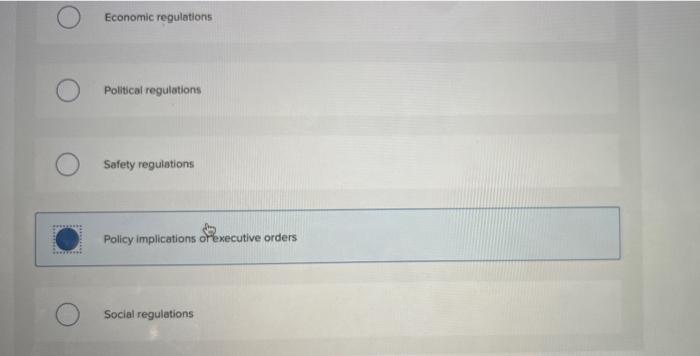 Executive agencies tend to most often focus on which | Chegg.com