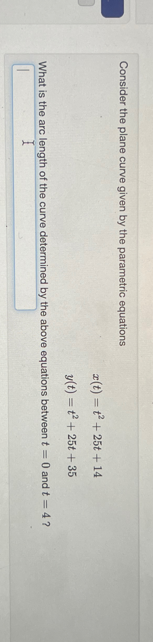 Solved Consider the plane curve given by the parametric | Chegg.com