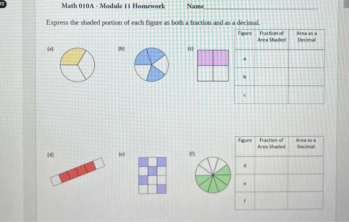 Solved Express the shaded portion of each figure as both a | Chegg.com