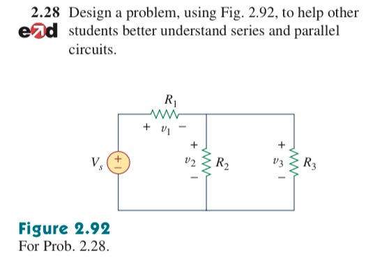 Solved e 2.28 Design a problem, using Fig. 2.92, to help | Chegg.com