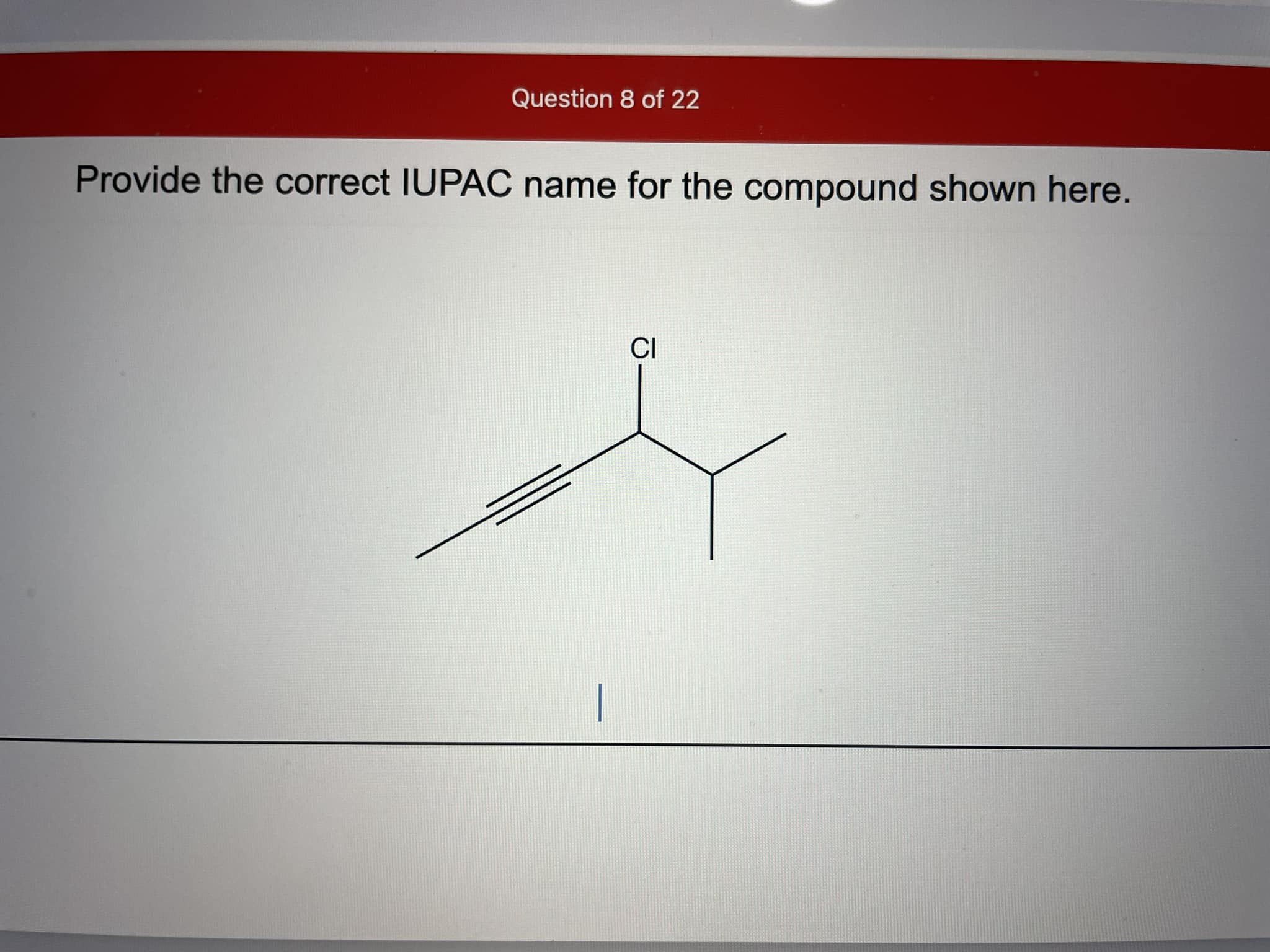 Solved Provide The Correct Iupac Name For The Compound Shown