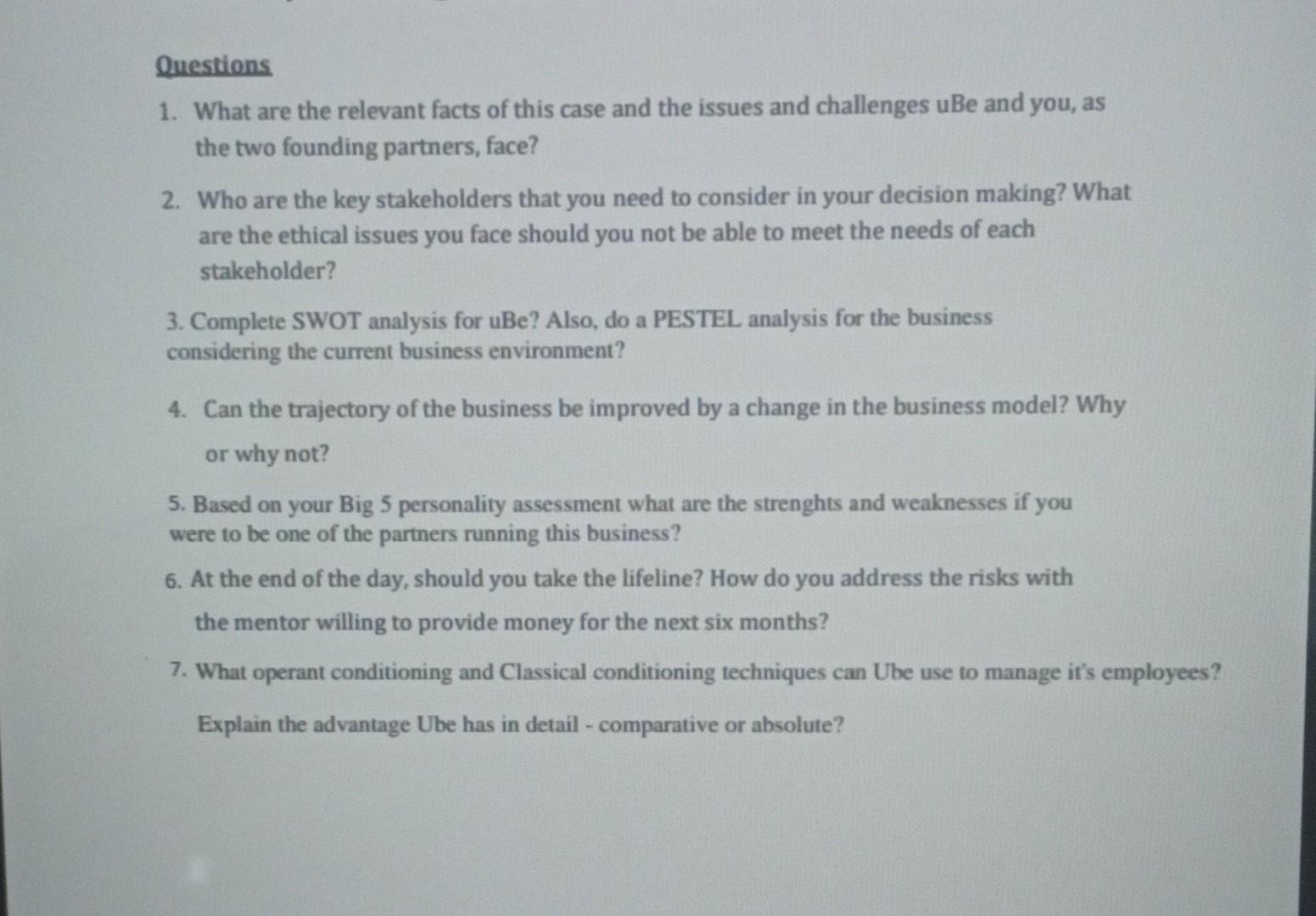 1. What are the relevant facts of this case and the | Chegg.com