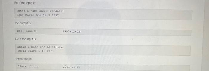 Solved 7.8 REQUIRED: LAB 7D: Name format Overview Create a | Chegg.com