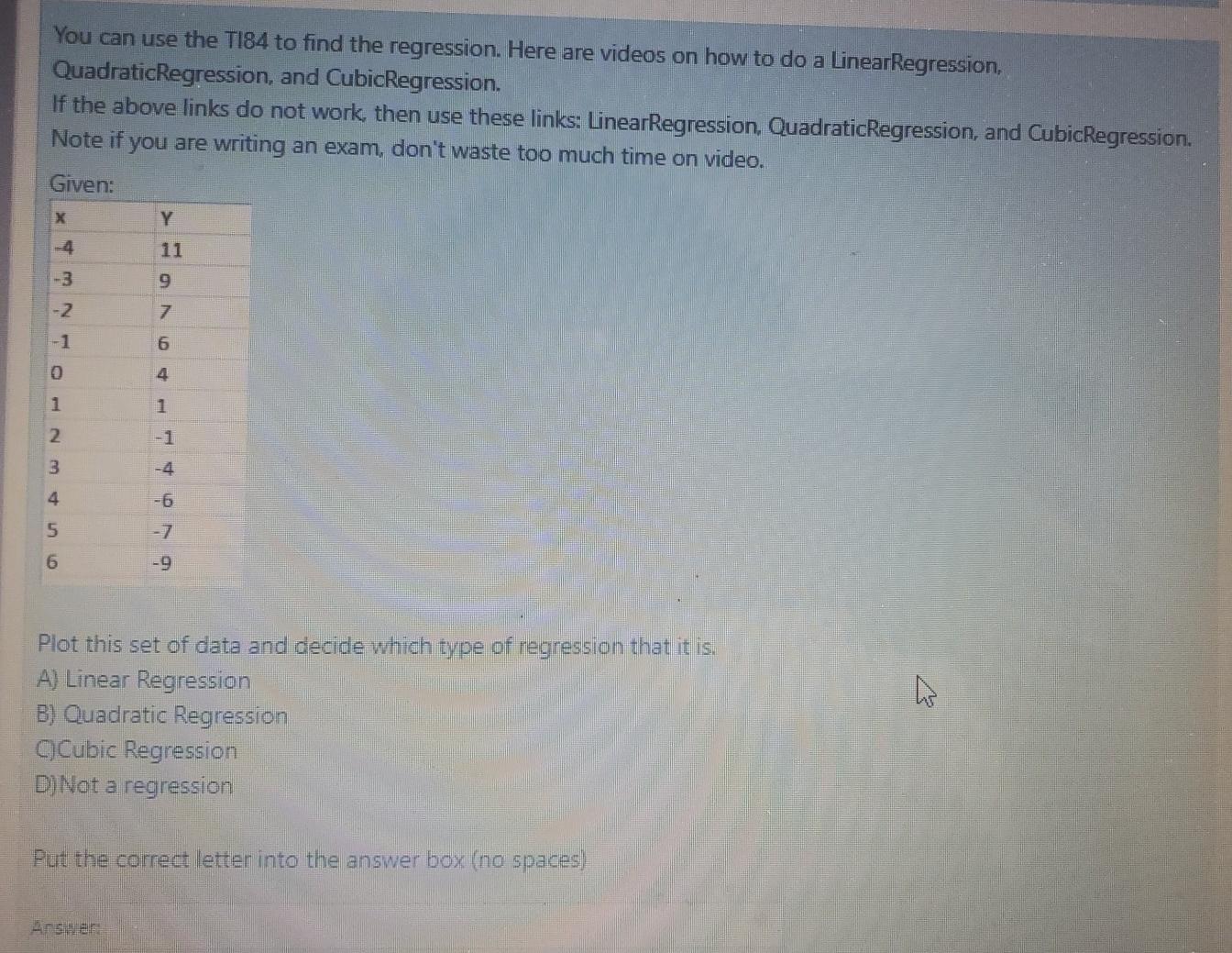 Solved Complete the following. a. Sketch a scatter plot | Chegg.com