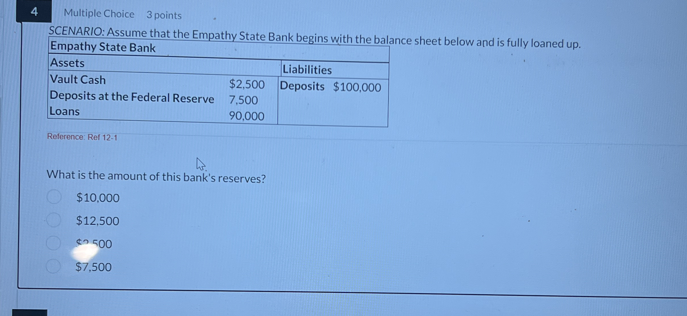 Solved 4Multiple Choice3 ﻿pointsSCENARIO: Assume that the | Chegg.com