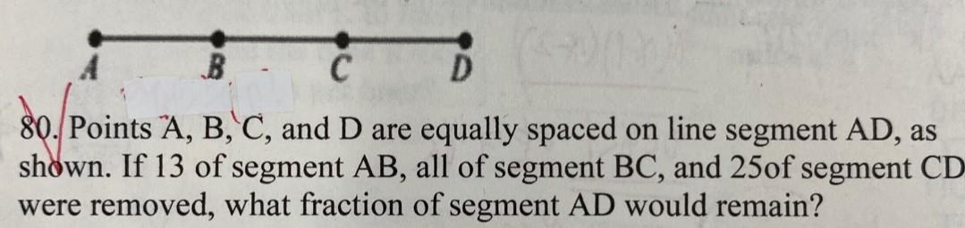 Solved B C D 80. Points A, B, C, and D are equally spaced on | Chegg.com
