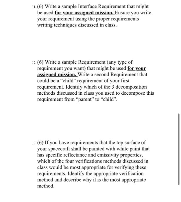 Solved answer ALL questions based on the ASIGNED MISSON: | Chegg.com