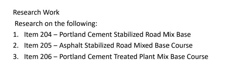 Solved Research Work Research on the following: 1. Item 204 | Chegg.com