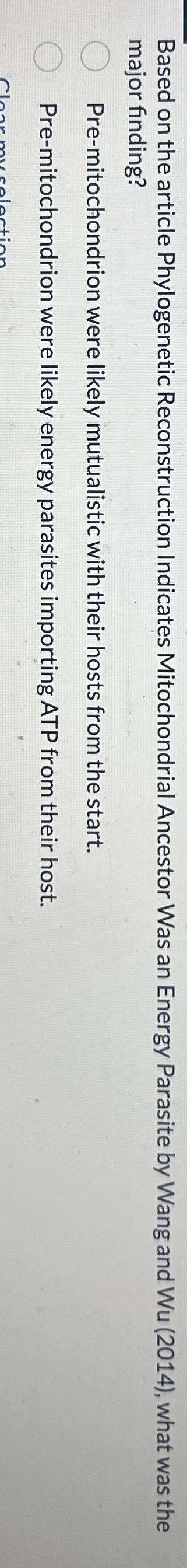 Solved Based on the article Phylogenetic Reconstruction | Chegg.com