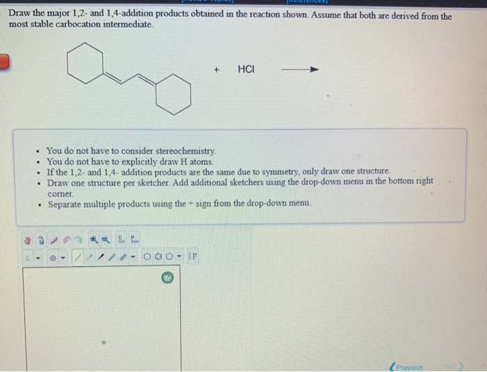 Solved Draw the major 1,2- and 1,4-addition products | Chegg.com