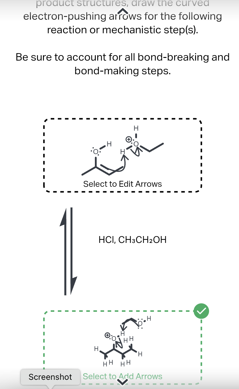 Solved electron-pushing arrows for the followingreaction or | Chegg.com