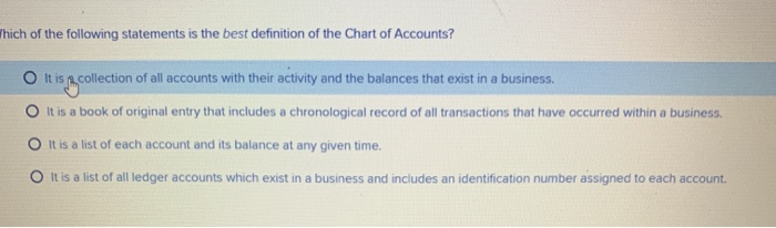 Solved hich of the following statements is the best | Chegg.com