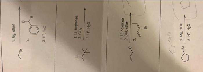 Solved Please solve the 4 synthesis problems in the image | Chegg.com
