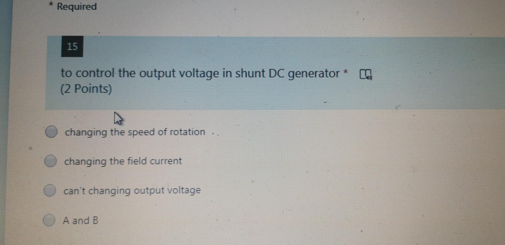 Solved 14 * The type of compound DC generator, if there are | Chegg.com