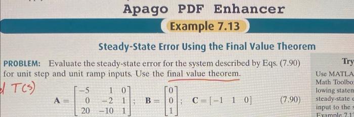 Solved PROBLEM: Evaluate the steady-state error for the | Chegg.com