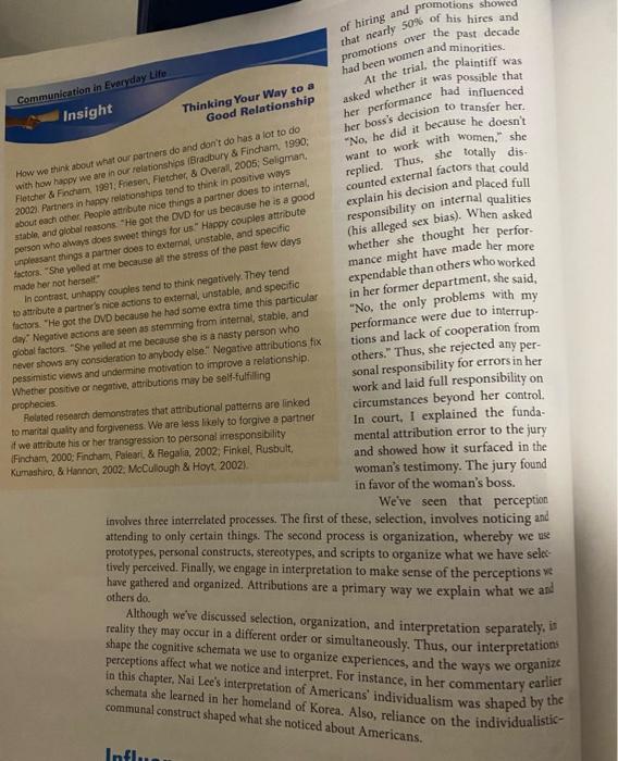 Analyze the attributional patterns you use to explain | Chegg.com