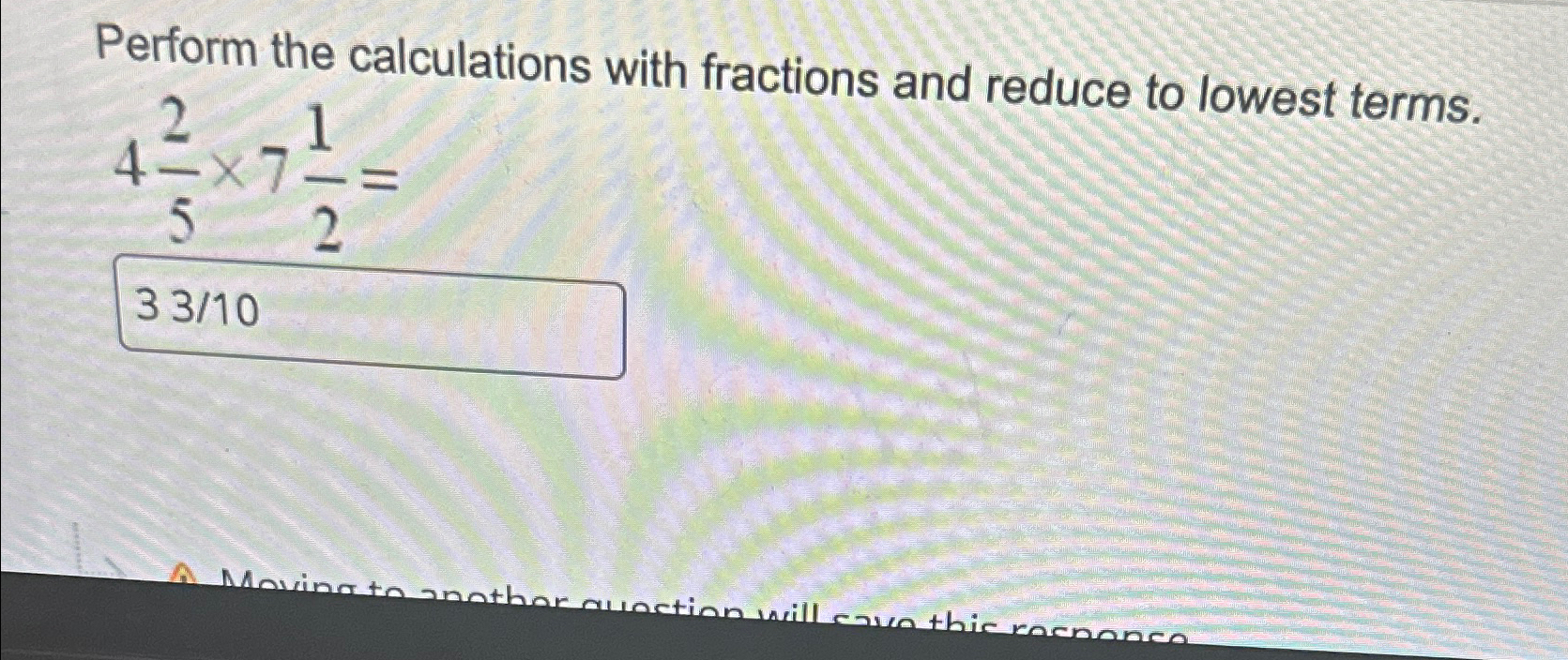 Solved Perform the calculations with fractions and reduce to | Chegg.com