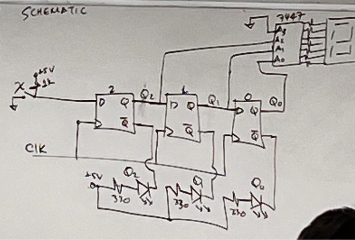 Solved Need help with creating this schematic, a 3-bit left | Chegg.com