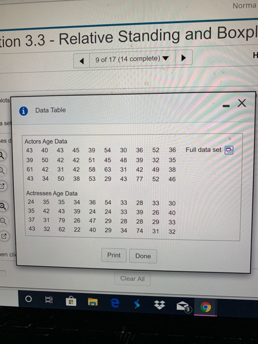 Solved QUUSUH Help Use the same scale to construct boxplots | Chegg.com