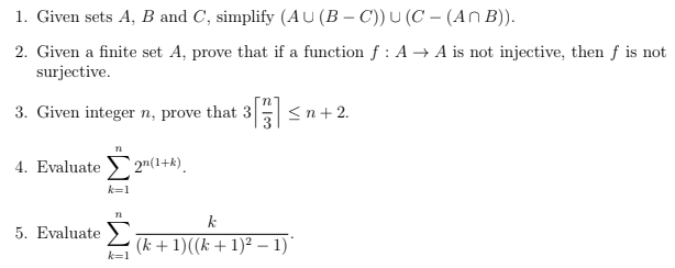 Solved Given sets A,B ﻿and C, ﻿simplify | Chegg.com