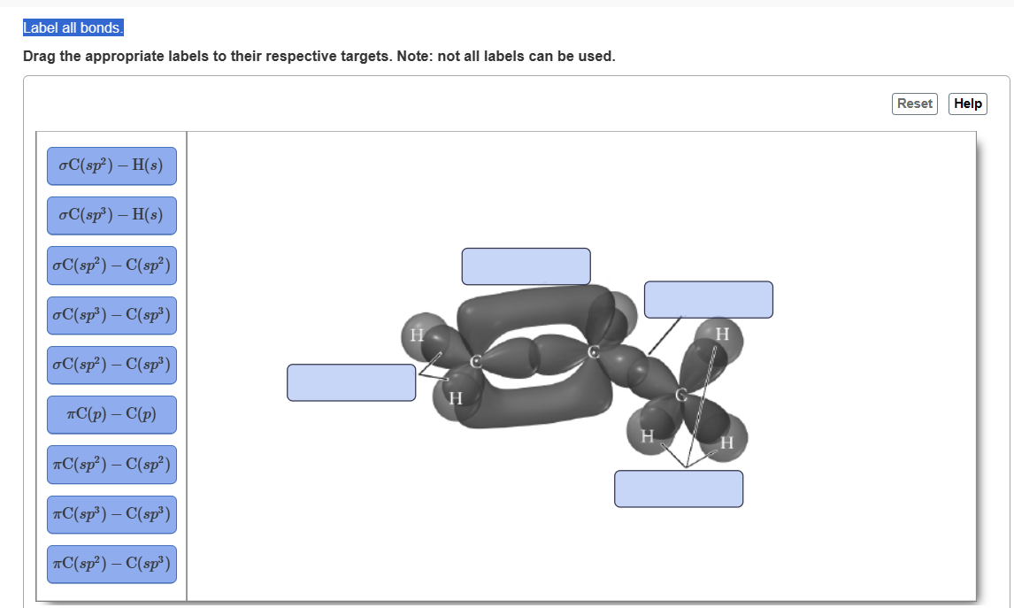 Solved Label all bonds.Drag the appropriate labels to their | Chegg.com