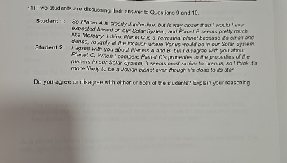 Solved Two students are discussing their answer to Questions | Chegg.com