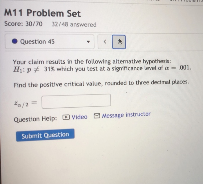 Solved M11 Problem Set Score: 30/70 32/48 answered Question | Chegg.com