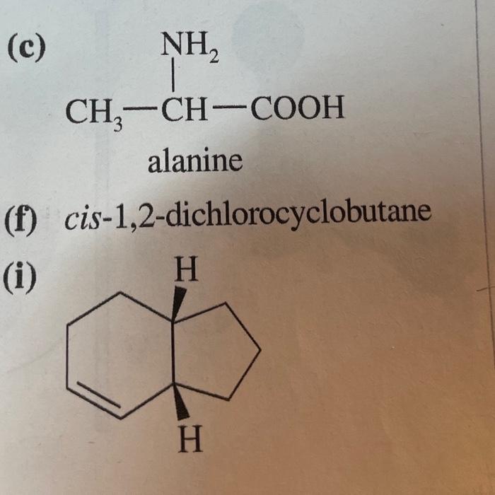 Solved Draw a three-dimensional structure for each compound, | Chegg.com