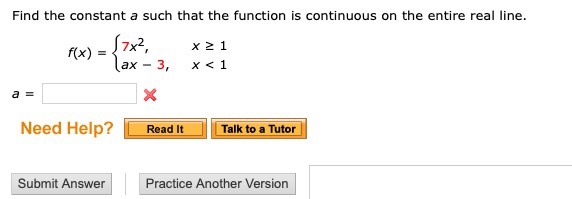 Solved Find the constant a such that the function is | Chegg.com