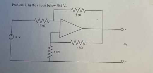 Solved Problem 3. ﻿In the circuit below find Vt | Chegg.com