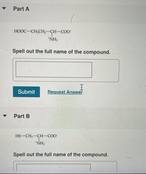 Solved Spell out the full name of the compound. Part B Spell | Chegg.com