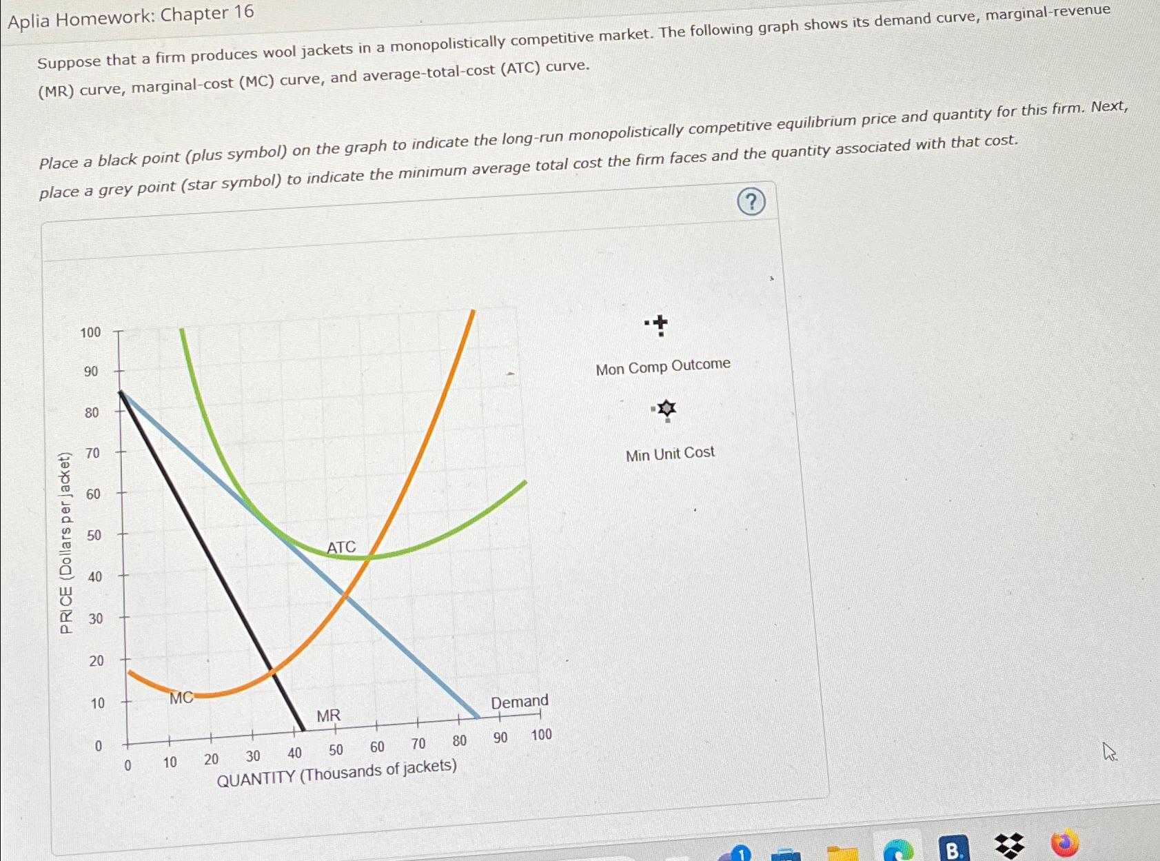 Solved Aplia Homework: Chapter 16Suppose that a firm | Chegg.com