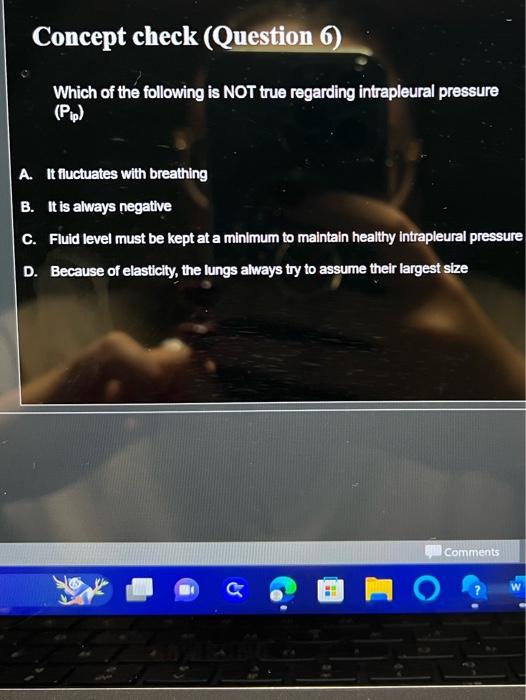 Solved Concept check (Question 6) Which of the following is | Chegg.com