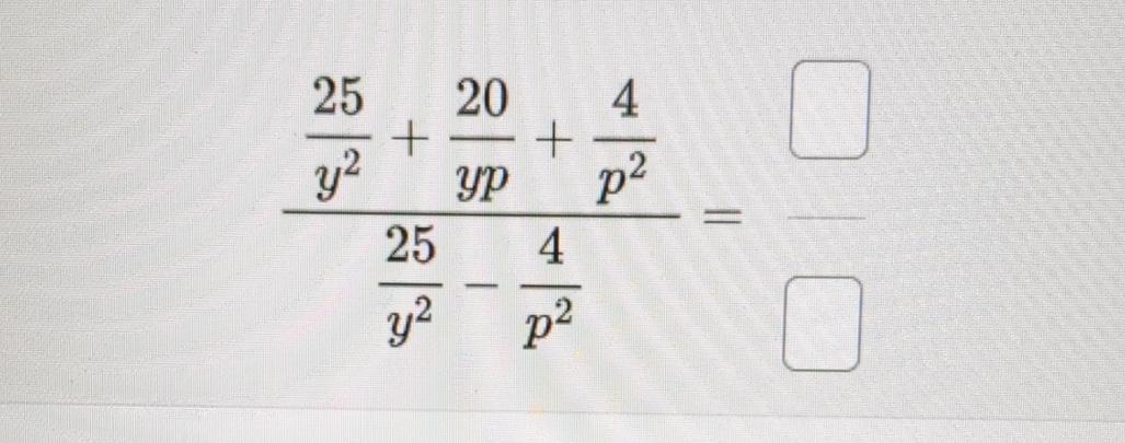 Solved 25y2+20yp+4p225y2-4p2= | Chegg.com