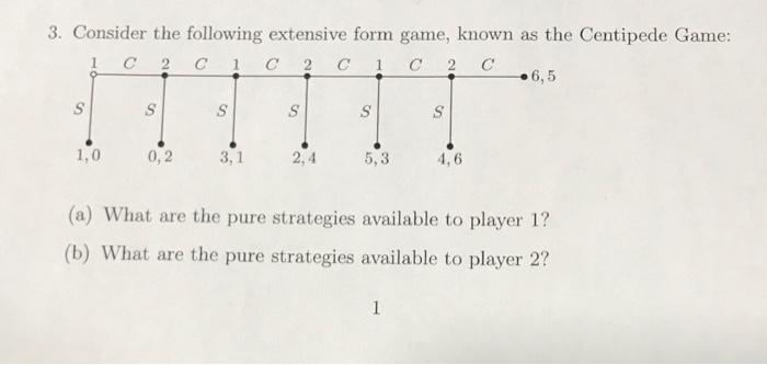 Solved 3. Consider the following extensive form game, known | Chegg.com