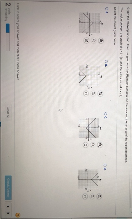 Solved Graph the following function. Then use geometry (not | Chegg.com
