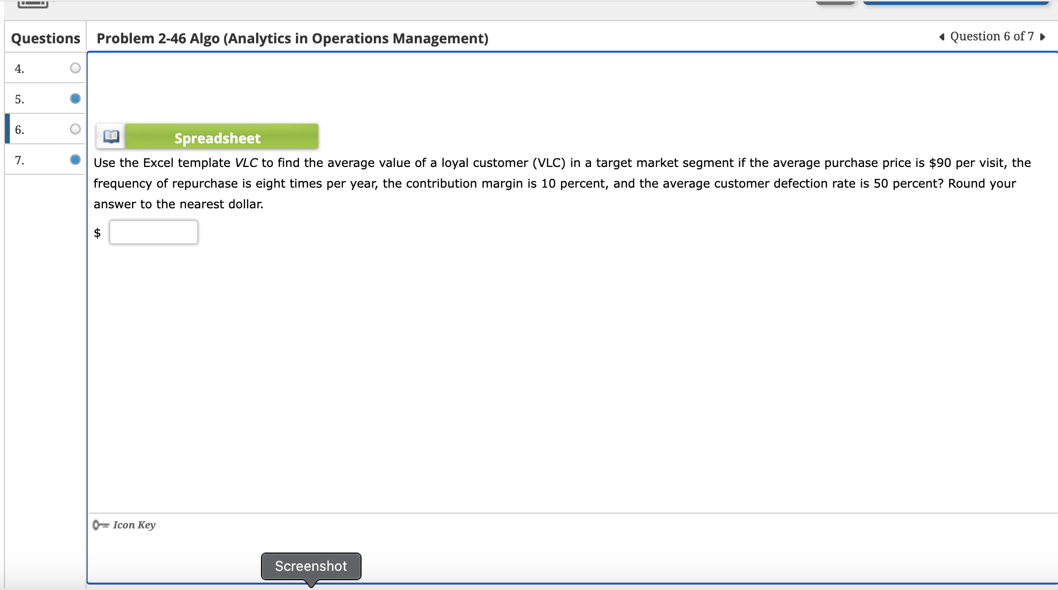 Solved \table[[Questions,Problem 2-46 ﻿Algo (Analytics in | Chegg.com