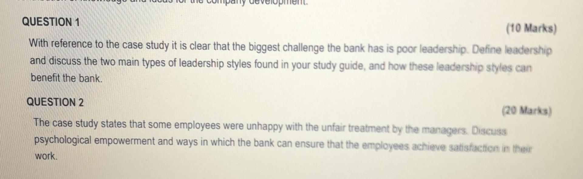 Solved Read the case study and answer the questions that | Chegg.com