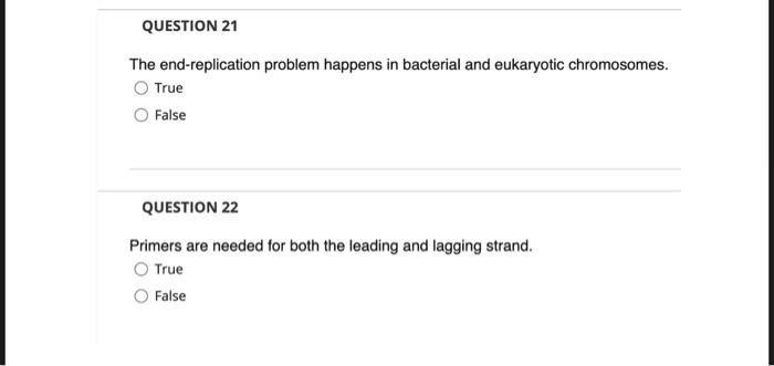 Solved QUESTION 21 The end-replication problem happens in | Chegg.com
