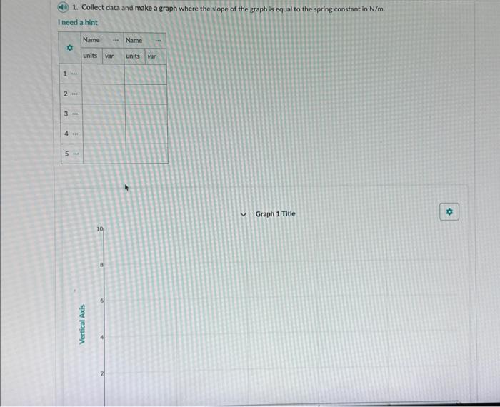 Part 5: Find the Spring Constant The video below | Chegg.com