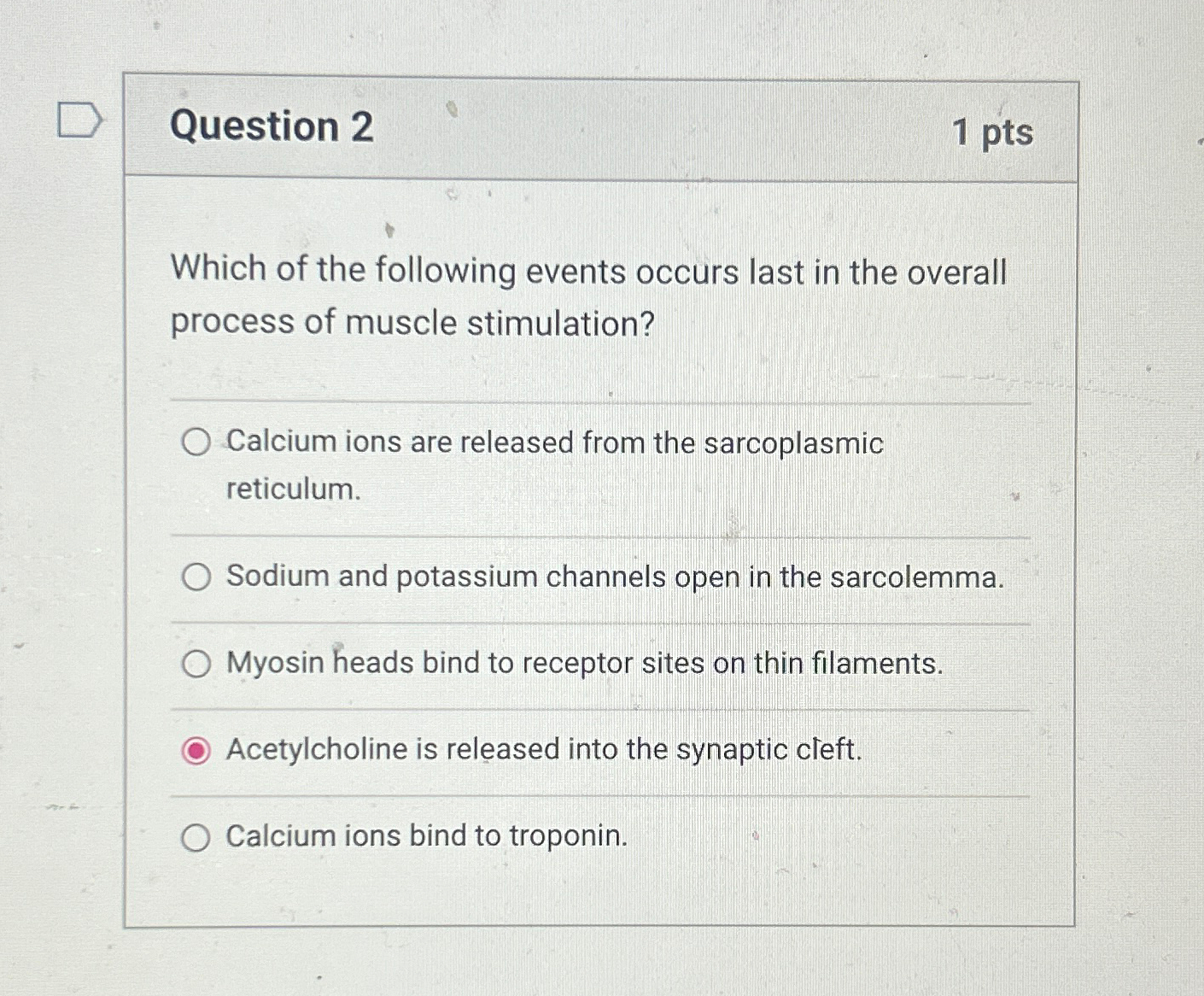 Solved Question 21ptsWhich of the following events occurs | Chegg.com
