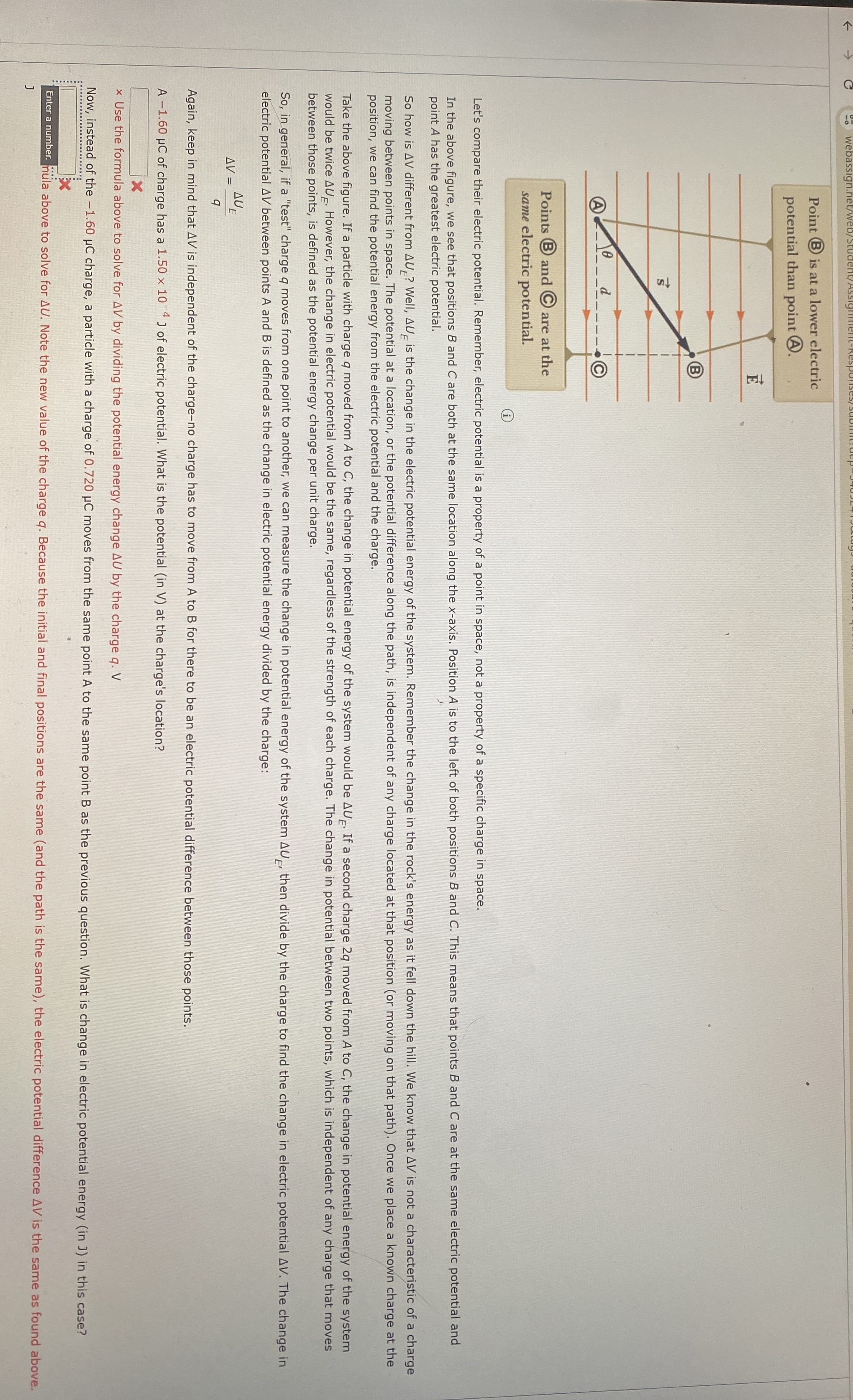 Solved Let's compare their electric potential. Remember, | Chegg.com