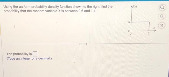 Solved Using the uniform probability density function shown | Chegg.com