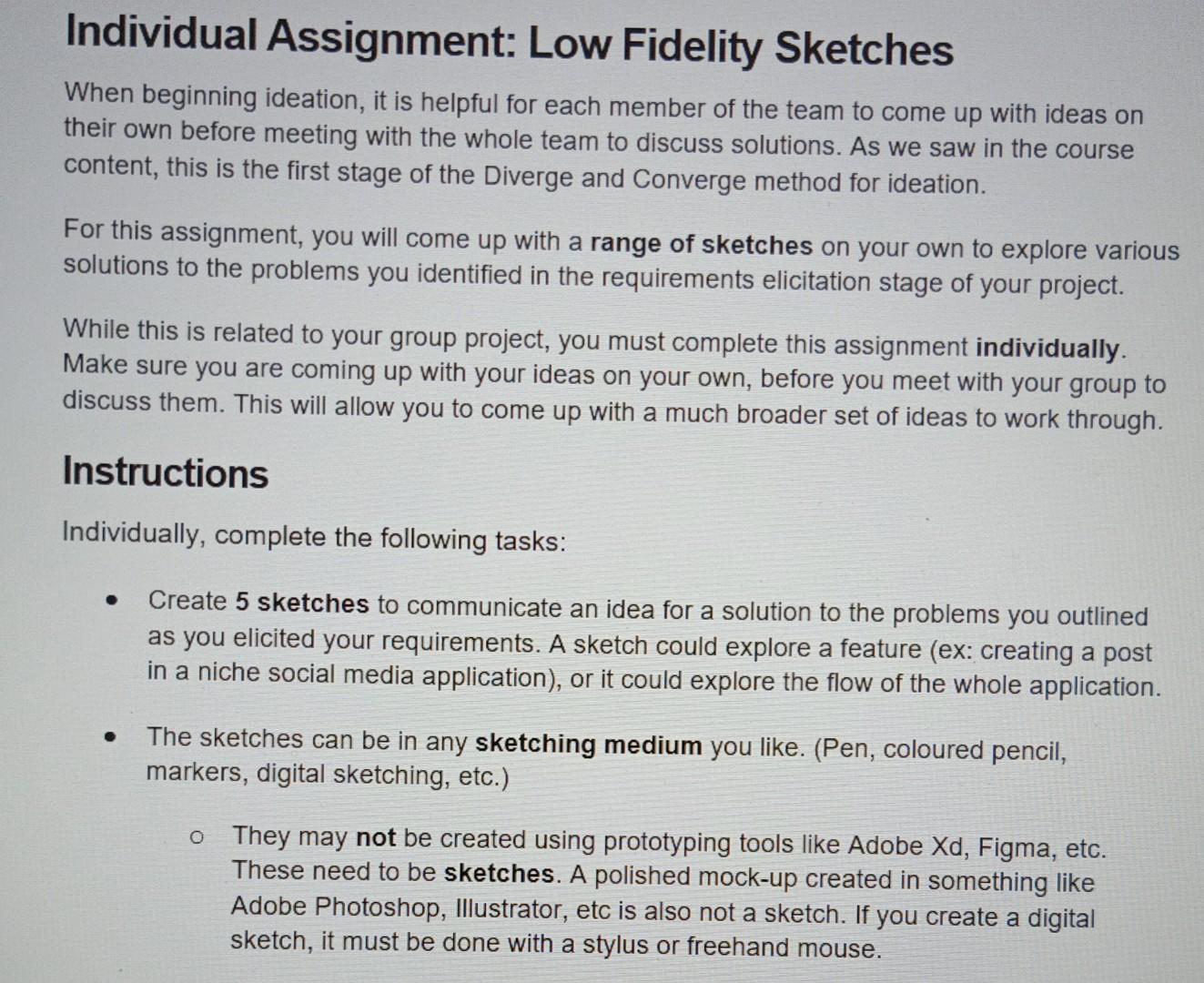 Solved When beginning ideation, it is helpful for each | Chegg.com