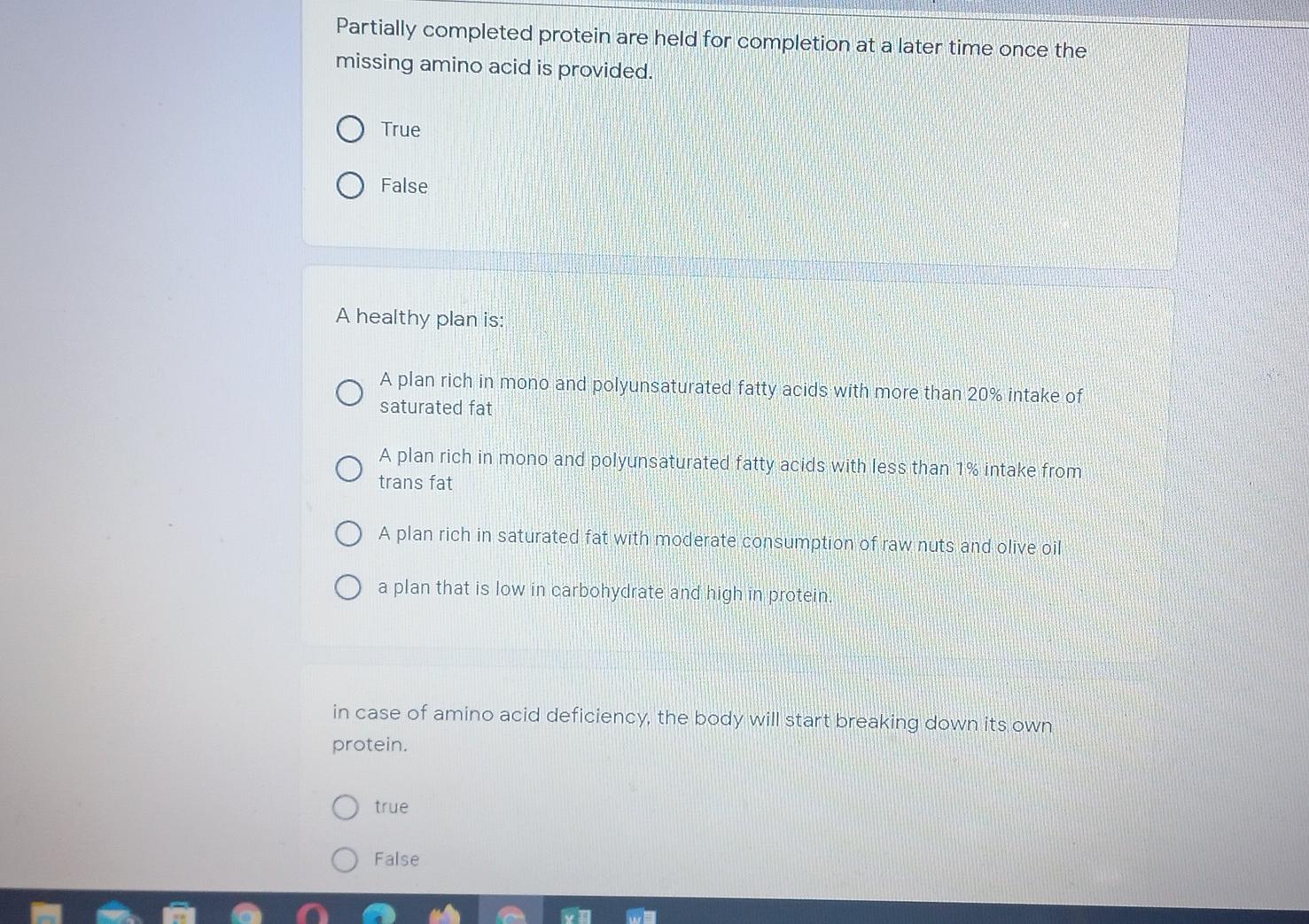 Solved Partially completed protein are held for completion | Chegg.com