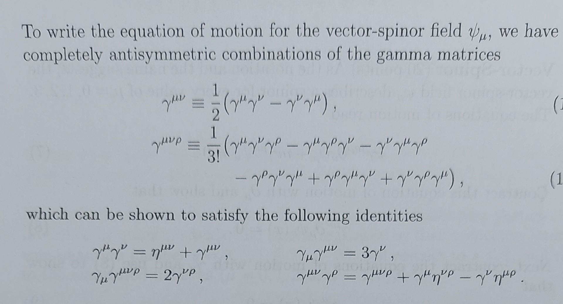 Solved The vector-spinor field describes a spinor for every | Chegg.com