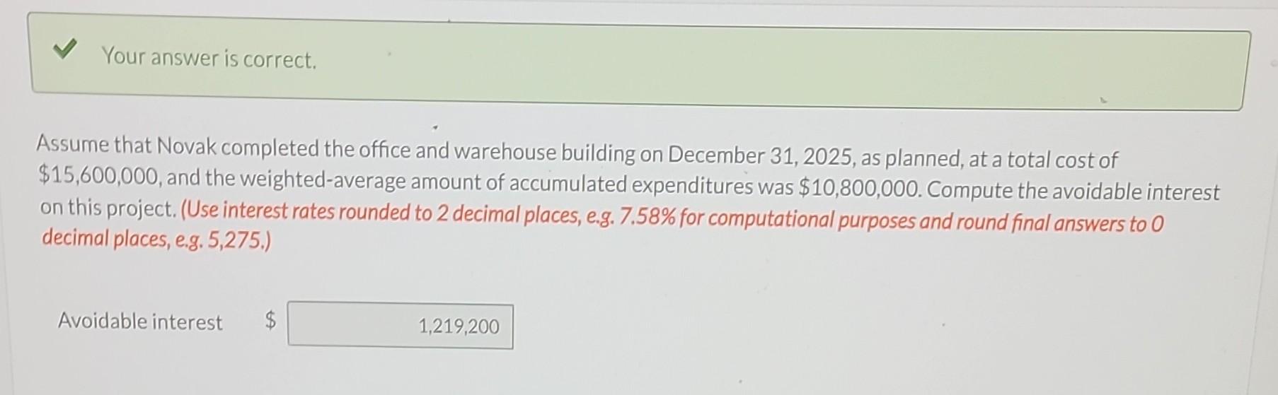 Solved Novak Furniture Company started construction of a | Chegg.com