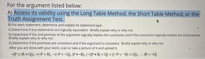 Solved For the first set of problems use the truth table | Chegg.com