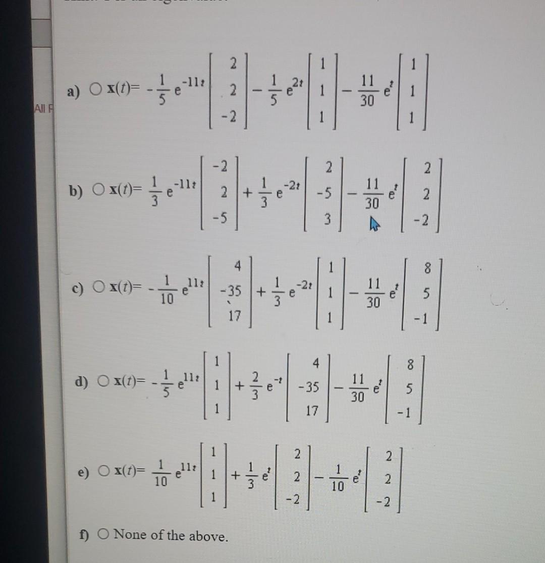Solved Find a fundemental set of solution vectors of the | Chegg.com