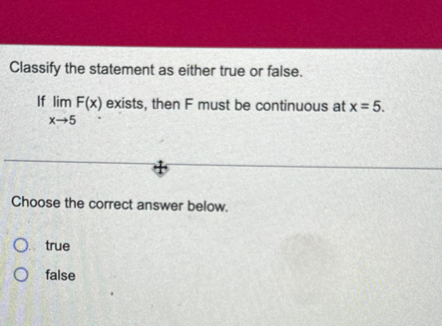 Solved Classify the statement as either true or false.If | Chegg.com